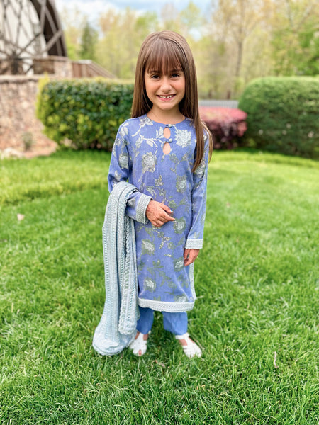 Arielle Kids 3 Piece Stitched Suit – Ayla Noor